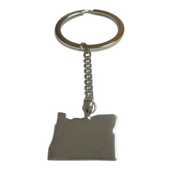 Kiola Designs | Accessories | Oregon State Map Shape Pendant Keychain ...